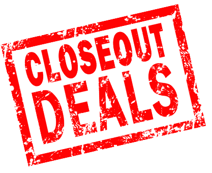 Close Out Deals! Save up to 75% on Discontinued Items